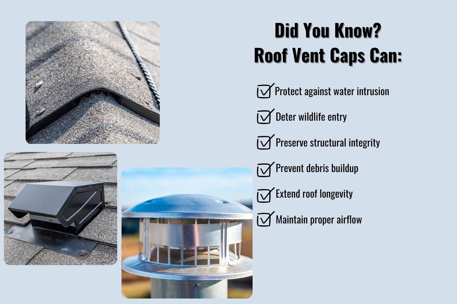 Are Caps Necessary For Roof Vents? - Boggs Inspection Services